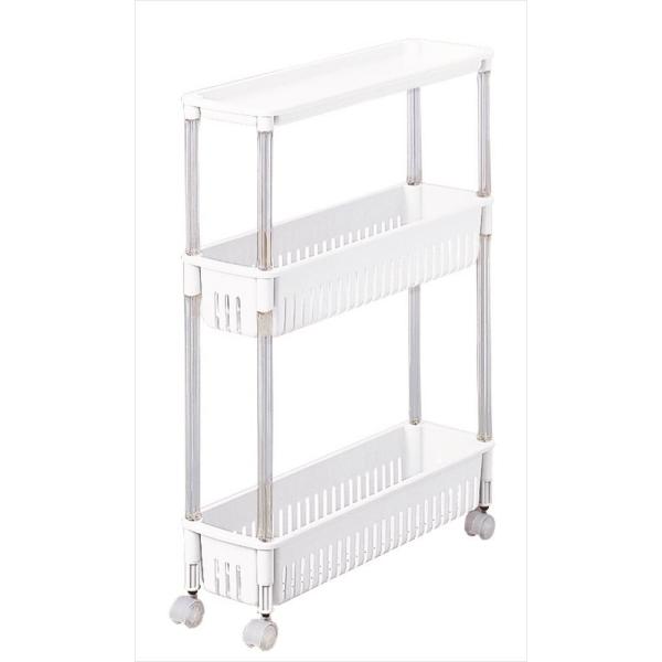 ●キッチンやリビングなどの整理に便利なテーブル付きワゴンルーチェワゴン スリム３段●スリムタイプなのでキッチンの隙間に収納可能●キャスター付きなのでキッチン等の場所で移動がスムーズ商品詳細カラー ホワイトJANコード 49732304097...