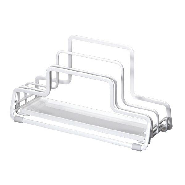 大理石調シンクトップのキッチンに馴染むホワイトカラーサイズ D94×W268×H143mmカラー ホワイト材質 本体＝鉄（樹脂コーティング）トレー＝PS、脚ゴム＝シリコーンゴム