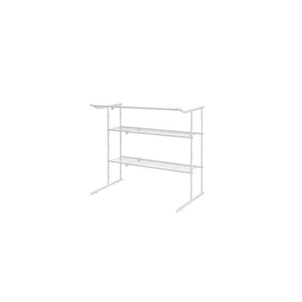 押し入れ、クローゼット等の収納で幅広く活用できる●ジャケット約13着、シャツ約15着程が収納可能●棚の高さは16cm間隔で、5段階に調整可能カラー ホワイトJANコード 4977612652803サイズ (約)(約)幅76〜105×高さ90...