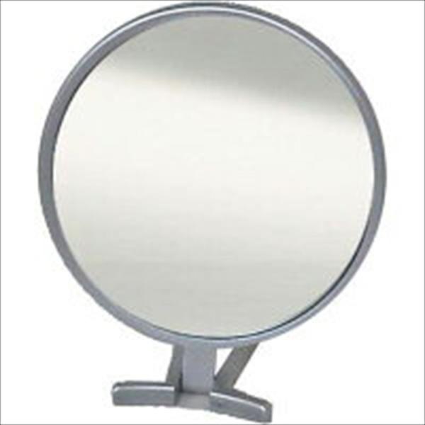 スタンドミラーに伸ばせばハンド鏡になる丸型ミラー折立式ハンドミラー シルバー●折り立てればスタンドミラー、伸ばせばハンド鏡になります●スタンド部分はコンパクトなので、置き場所を選びません●卓上鏡として使用する場合、角度が変えられます●日本製...