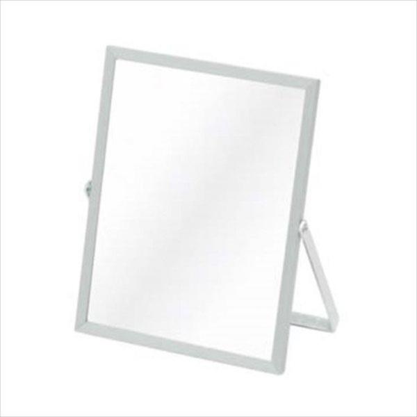 シンプルなデザインの角型卓上ミラーアルミフレーム卓上ミラー  シルバーシンプルな型、色なので部屋に置いてもインテリア感覚を楽しめます●メイク直しに最適です商品詳細色 シルバーJANコード 4979149400018サイズ 約幅16.2×奥行...