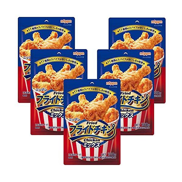 「商品情報」フライドチキンミックス（1袋100ｇ） １１種類のスパイスが美味しさの秘密です。揚げたてのカリッとジューシーフライドチキンです。ごちそうメニューのフライドチキンが手軽にご自宅で出来ます。 まぶしタイプです。 1袋で作れるお肉の目...