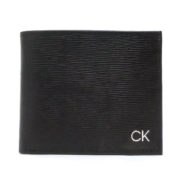 カルバンクライン定番の二つ折り財布 ギフトにおすすめ 就職祝・入学祝メンズ★品番：31CK130008★カラー：ブラック、※金具：シルバー★仕様：札入れ×2、小銭入れ×1（ホック式開閉）、カード入れ×3、ポケット×3★素材　：本革レザー★付...