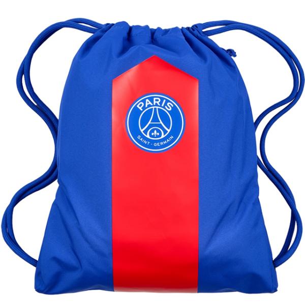 サッカーフランスリーグのパリサンジェルマンのオフィシャルグッズ 収納ばっちり 収納力に富み持ちやすい鞄は、旅行にもトレーニングにも理想的なアイテムです。ナップザック★品番：NIKE Paris Saint-Germain PSG ナイキ ヘ...