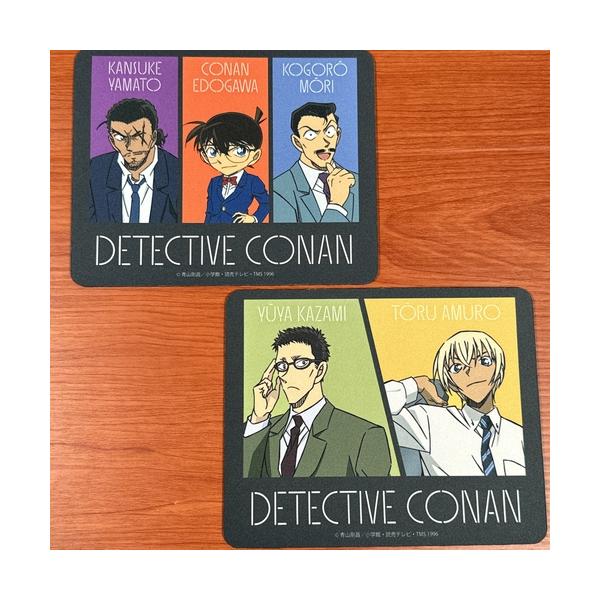 名探偵コナンデザインのマウスパッドです。パソコン画面のデザインのかわいいマウスパッド。PC作業が楽しくなる。四角いタイプのマウスパッドです。裏面は滑り止め効果のあるゴム製です。コナン＆小五郎＆大和:MCN-603/4994209241493...