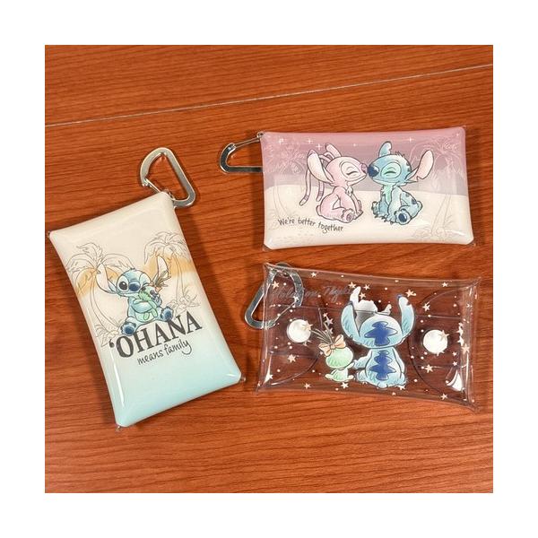 ディズニーキャラクター/スティッチデザインのクリアマルチケースが登場です！夏らしい、淡い水彩タッチのおしゃれなデザイン。小さくてしっかりとしたつくりで収納性は抜群!クリア素材で作られ中に何が入っているかが分かるので、推しのグッズで見せるポー...