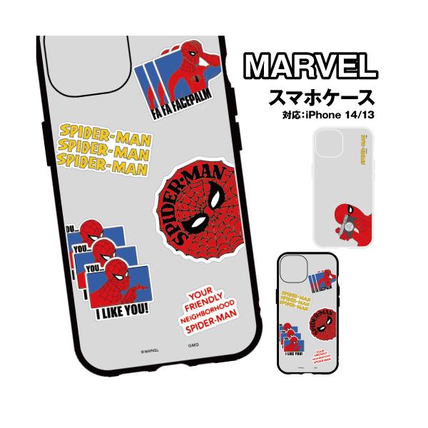 MARVELデザインのスマホケースです！硬質プラスチックのPCと軟質素材のTPUを組み合わせたハイブリッド構造。耐衝撃に優れたケースです！背面のPCにクリア素材を使用し、スマートフォン本体の色やデザインも楽しめる。背面が軽く丸みをおびた独特...