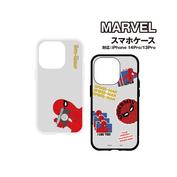MARVEL／マーベルデザインのスマホケースです！硬質プラスチックのPCと軟質素材のTPUを組み合わせたハイブリッド構造。耐衝撃に優れたケースです！背面PCにクリア素材を使用し、スマートフォン本体の色やデザインも楽しめる。独特な形状でグリッ...