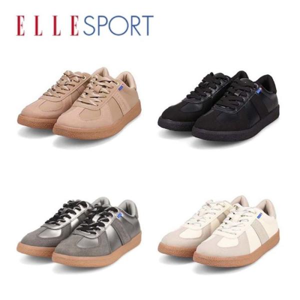 ◇エル スポーツ ELLESPORT ジャーマントレーナースニーカー◇スッキリとしたデザインが使い勝手の良いジャーマントレーナースニーカーです。ソールは屈曲性がありグリップ性の高い合成ラバーシューズです。クッション性の高いカップインソールを...