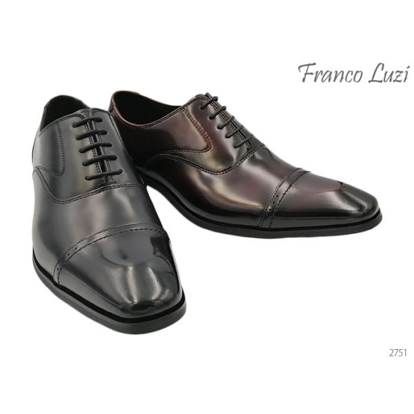 フランコ ルッチ 2751デザイン：　バルモラル（内羽根）生産国　：　日本製甲素材　：　牛革底素材　：　合成底サイズ　：　24.5cm〜27.0cmカラー　：　ブラック/ボルドー/ネイビー美しいラスト（木型）を採用してアッパーには本革を使用...