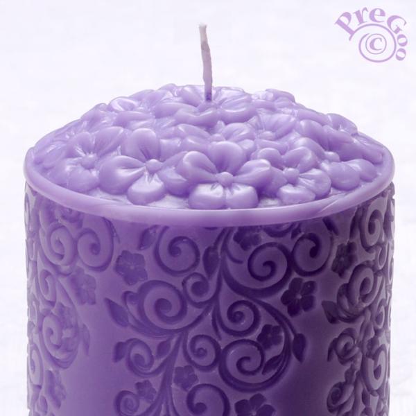 ◆完成キャンドルサイズ／重さ：直径7cm×高12cm 型いっぱいのワックス容量400g◆製品サイズ：直径8.5cm×高12.5cm　輪ゴム3本付き■耐熱温度は-60度から200度まで。220度の場合は12時間まで使用可能です。柔らかいシリコ...