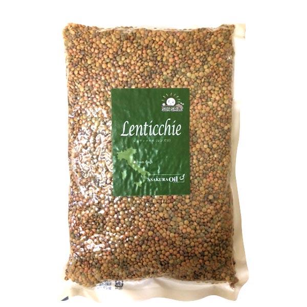 イタリア・マルケ州　農薬や肥料を使わない生産者クリスチャンの在来種レンティッキエ（レンズ豆）。パスタをつくる古代小麦との畑ローテーションで実る豆は放棄農地が健全な農地に広がるきっかけとなります。茹で方 ：数時間浸水し5倍量の真水からやわらか...