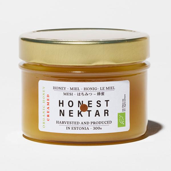 エストニア産百花蜜。無精製・非加熱処理エストニアは国土の22％以上が自然保護区であり、WHOによるとフィンランドやアイスランドと並ぶ世界で最も空気のきれいな場所とされています。ミツバチの行動範囲である巣箱より最低3キロメートル圏内に手つかず...