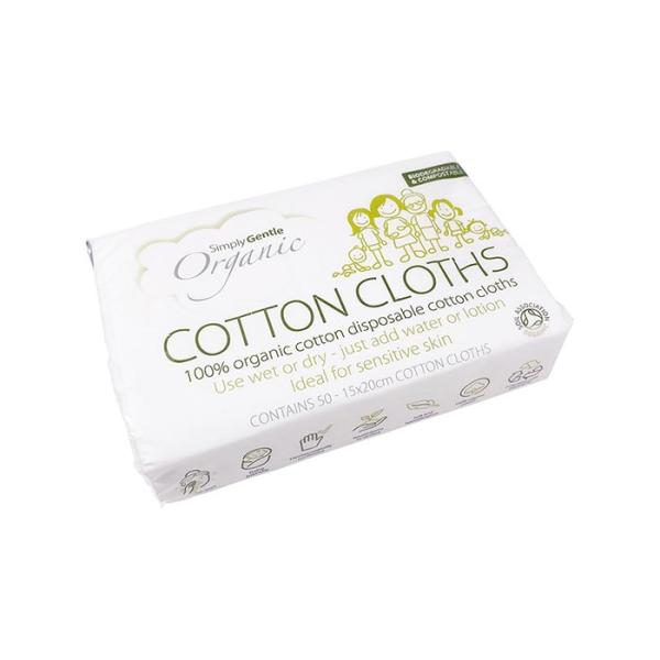 顔や身体や手拭きにも使えるコットンシート。有機認証団体のSoil Associationに認証されたコットンを使用しています。　化学合成された農薬を使用していないため環境への負担が少なく、持続可能な農法は、作り手である農家への負担も少ないで...