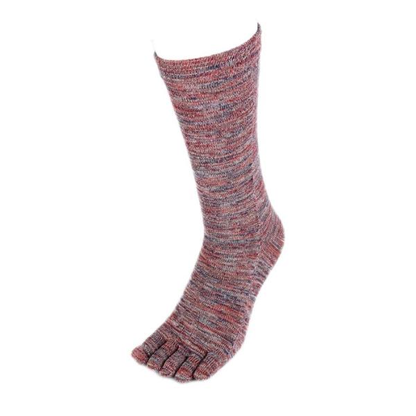 【定番】オールシーズン使える、クルー丈5本指ソックス抗菌・防臭加工糸を採用しています。履き心地、耐久性ともに抜群。足を快適にサポートします。数色の糸を合わせて生地を織っているため、左右の靴下の柄が対象とならない、同一柄が二つとないオンリーワ...