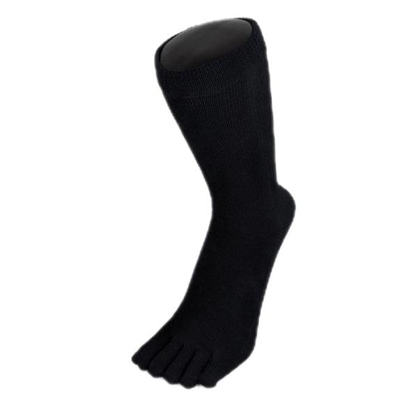 【定番】オールシーズン使える、クルー丈5本指ソックス抗菌・防臭加工糸を採用しています。履き心地、耐久性ともに抜群。足を快適にサポートします。素材：綿、アクリル、ポリエステル、ポリウレタン