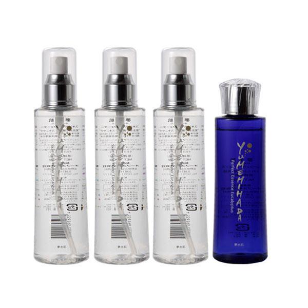 ■セット内容（内容量）：スキンベースウォーター(200ml)×3本、パーフェクトエッセンス(150ml)×1本（計4本セット）  ■配合成分：  【スキンベースウォーター】水、ソウハクヒエキス、ユキノシタエキス、クチナシエキス、シソエキス ...