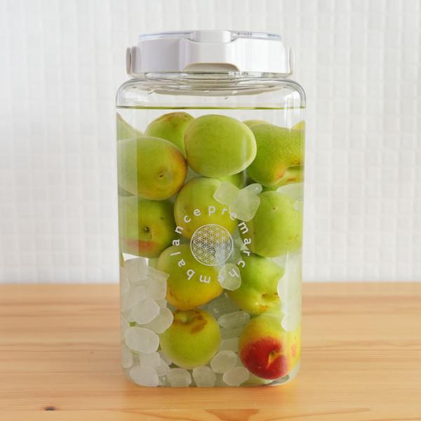 梅酒や梅シロップなどの梅仕事にはもちろん、季節に合わせた果実酒を作ってエンバランス加工×フラワー・オブ・ライフでおいしく保存！お米、シリアル、乾物などの保存にも。美味しいシロップや果実酒をつくるのにぴったりの果実酒瓶をエンバランス加工で作り...