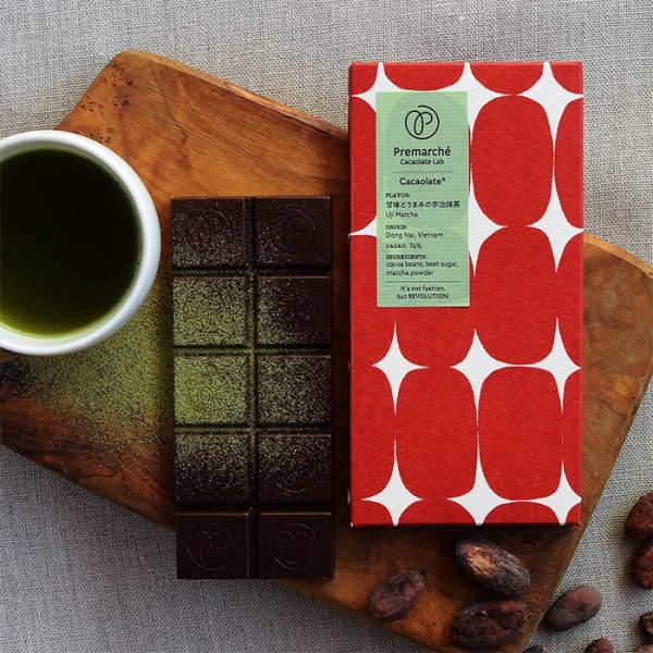 自然食屋の手づくりチョコレートカカオレート（R）とは、カカオそのものの機能性を生かし、食することで人々を豊かにする進化的な食品です。ドンナイ産カカオに、京都のうまみある甘み素材としての象徴である宇治抹茶を加えました。お口のなかでゆっくりカカ...