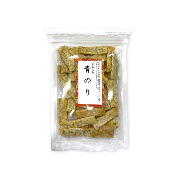 佐賀県産のもち米を、自社で精米して丸粒蒸した米粒に青のりを混ぜてを杵つきし、じつくりと直火で何度も繰り返し香ばしく焼き上げました。原料のもち米はコシが強く割れにくい、あられに適したヒヨクモチを使用しました。2-3日間かけて生地に無理をかけな...