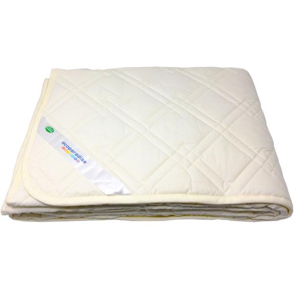 エコパラダイス溶液をポリエステル原料に含浸させてできた繊維を織ってつくられました健やかな睡眠、癒しの時間を求めるすべての方々に特にお奨めします。 中綿に、エコパラダイスポリエステル、中入れ綿を100％使用。通気性の高いキルト仕様で、中入れ綿...