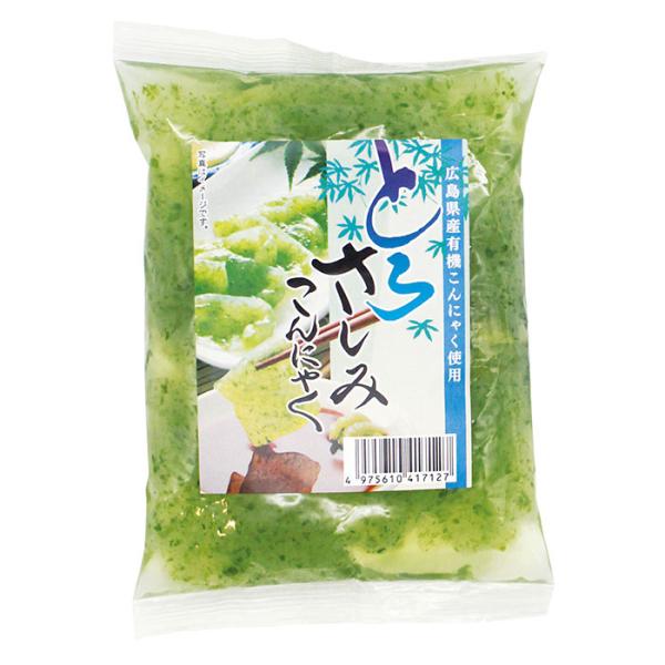有機こんにゃく粉を使用した、なめらかな食感とあおさの風味がほどよいさしみこんにゃくです。スライスしてあるので、水洗いだけでお召し上がりいただけます。■つるりとした喉ごしとあおさの香りが夏の暑い時期にぴったりです。■国産甘藷でんぷん、国産あお...