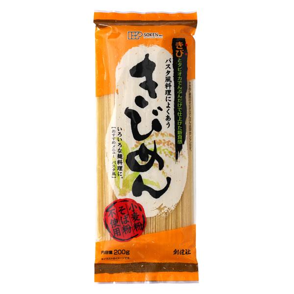 そば粉や小麦粉を一切使用せず、「うるちきび」につなぎとしてタピオカ澱粉を使用して仕上げたコシのある麺。国内の専用工場で製造しています。ソース類との相性が良いのでパスタ風に。■古来より食されてきた雑穀である「きび」につなぎとしてタピオカ澱粉を...