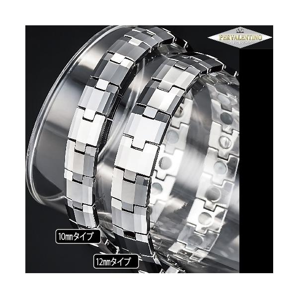 PVブランド超硬タングステン高級ブレス! <ハイクラス>一点の曇りもない その美しさに酔いしれる程の魅力を貫禄のアクセントに!! 金属地のままで、鏡面のような輝き! ダイヤモンドの次に誇る超硬度タングステンブレスレット! 壁にぶ...