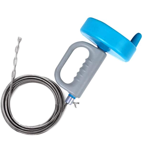 プロ仕様！！業者を呼ばずに排水管詰まりのピンチを簡単に解決！台所シンク・洗面台・お風呂・トイレ...どこでも使用可能！プロ業者仕様の強度ワイヤー式排水管トラブル解消ツール！突然襲ってくる思いがけない排水管の詰まり！いざという時に備えておく事...