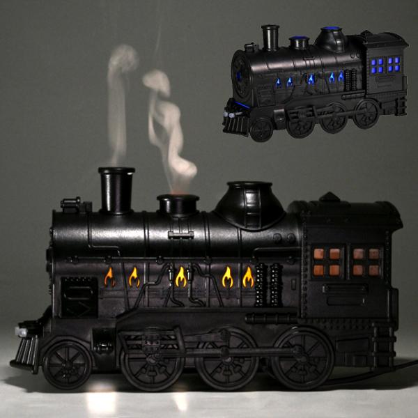 爆買 浪漫インテリア加湿器！SL走行を彷彿させる蒸気の発煙！蒸気の噴き上げがオシャレなリングミスト＆空間加湿通常ミストモード！夢とロマンにあふれる憧れの蒸気機関車をディテールにした加湿ディフューザー！卓上が蒸気機関車の停車場に...●SLの...