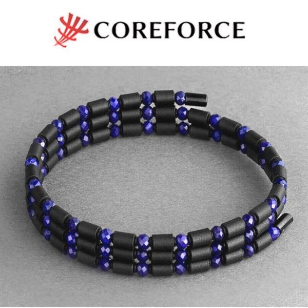 安定するコンディション！美しき瑠璃色ラピスラズリ配石を装着！BLACK × LAPIS LAZULI気品ある漆黒アクセント・コアフォース50cm！本店はコアフォース正規取扱店に認定されています。LAPIS LAZULI in COREFOR...