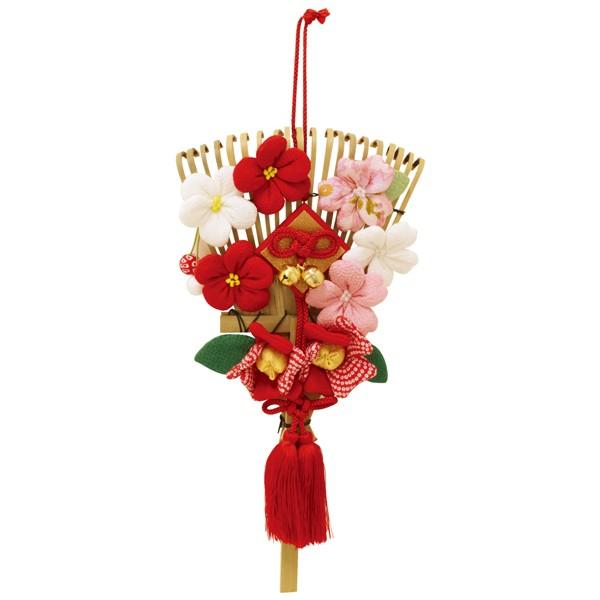 幸運招来！幸運や金運を「かき集め」商売繁盛の縁起物！吉祥花による華やかなくま手飾り！来る新しい年に向けて、気持ちも新たにお飾りを飾りましょう！「くま手」はその形から「かき集める」として古くから縁起物のお飾りとして人気です。魔除けを表す「赤い...