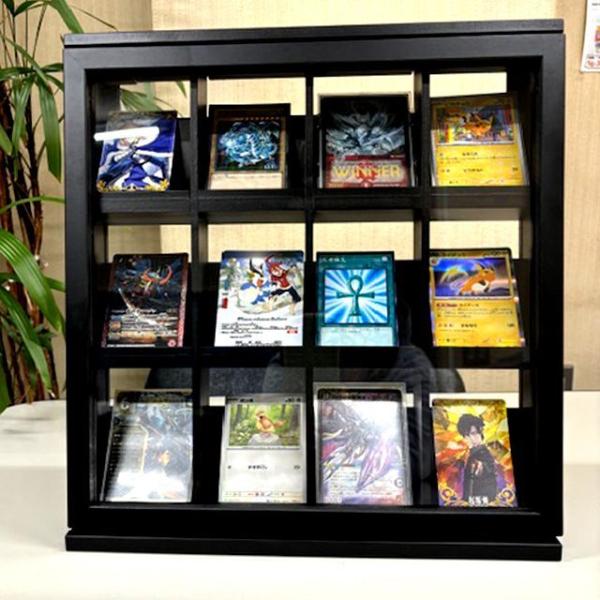 プレミアなカードのための専用ラック！美しすぎるディスプレイインテリアに！今話題の「ポケモンカード」「ワンピースカード」「デュエマカード」「ドラゴンボールカード」など多くの人気カードゲームの収納におすすめ！超プレミアムなお宝級カードはこんな専...