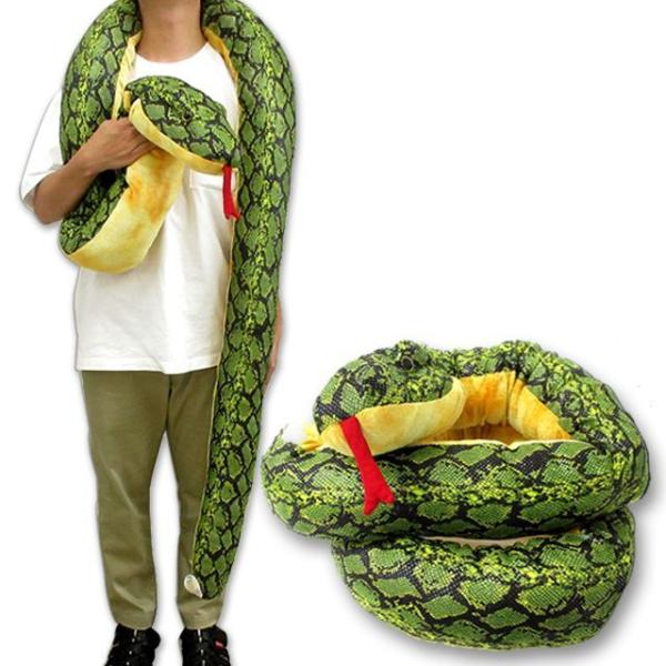 【発売日：2024年11月10日】危険すぎるドデカサイズ300cmヘビー級スネークぬいぐるみ！恐ろしさMAX！余裕で体に巻きつけられる超超超ロングサイズハブ！WARNING! 全長3m巨大ハブ出現！！！ぬいぐるみの域を超えた危険すぎるスーパ...