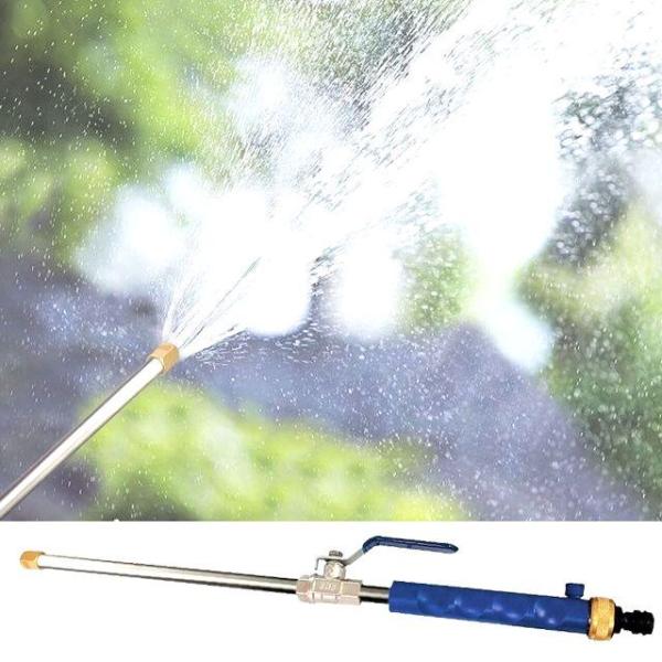 電源不要！水道ホースに繋げるだけで高圧＆強力パワフル放水に！勿論、電気代O円！高水圧放射で外壁・窓・車の汚れを一気に洗い流す！高価な高圧洗浄機を買う必要なし！今あるホースに繋げるだけで、水流がパワーアップ！高圧パワフル水流で一気に洗い流す！...