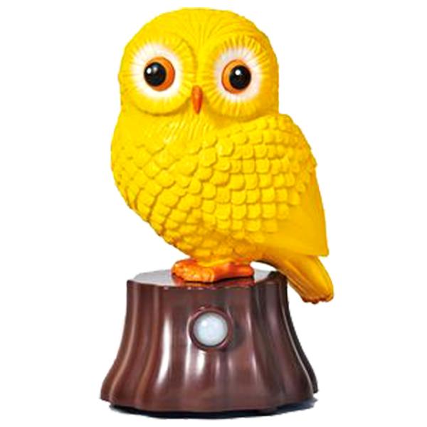 最終確認！外出前の玄関先で問いかけてくれる幸運のフクロウ！！人感センサーで反応！ランダムに忘れやすい7項目の注意事項をチェック！おじいちゃんやおばあちゃんに！留守中のお子さんに！うっかりが多い自分のためにも！ついつい、お出かけ時に忘れがちな...