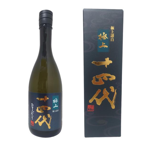 最高品質の十四代。その味、その風味、その喉ごしは、実際に呑んだ人にしか語れないでしょう。商品名：十四代 生詰 純米大吟醸 極上諸白酒別：日本酒 純米大吟醸酒容量：720ml原材料：米、米麹原材米：麹米:兵庫県特A地区産 山田錦精米歩合：40...