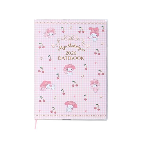 マイメロディ/-/623067・Color:マイメロディ・パッケージ個数:1・本体サイズ：約幅16.6×奥行0.8×高さ22.4cm。主な材料・原料：紙・10月はじまり編集内容。カレンダー2026年・2027年。年間スケジュール2026年。...