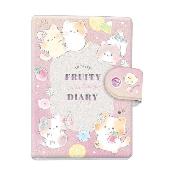 フルーティーダイアリー/本体サイズ:約H155xW110xD25mm/119560・パッケージ個数:1・H21×W16.5×D3cm・素材・材質:PVC・紙・鉄