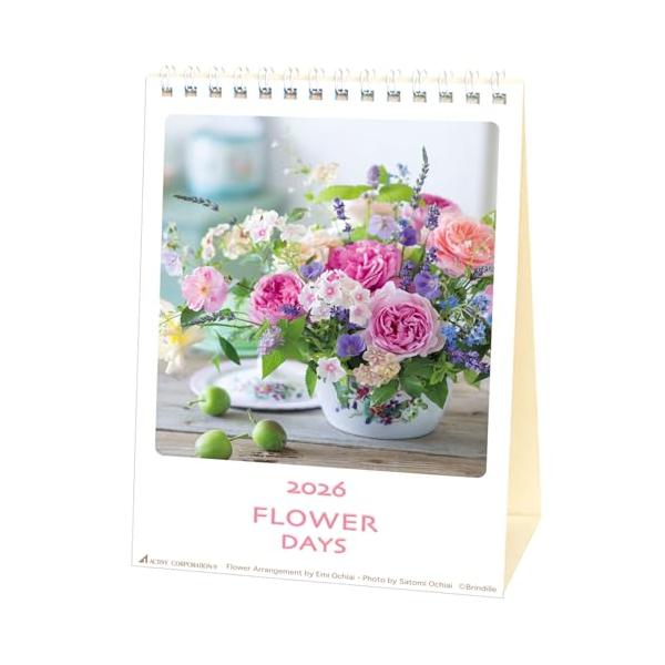 マルチ/本体サイズ：124x171mm/卓上/67g/26ACL-538・パッケージ個数:1・ナチュラルで美しい花達をお楽しみ下さい。・綴じ枚数7枚綴り表紙含む・サイズ 124×171mm・日付期間 2026年1月〜2026年12月・原産国...