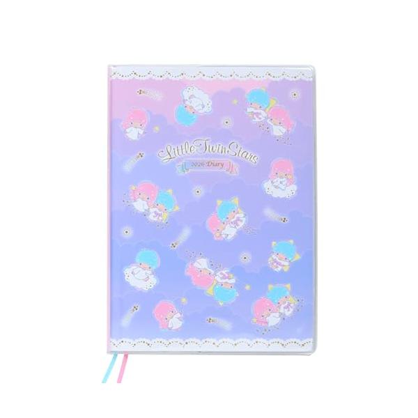 リトルツインスターズ/-/623261・Color:リトルツインスターズ・パッケージ個数:1・本体サイズ：約幅13.5×奥行1.3×高さ18.7cm。主な材料・原料：紙・10月はじまり。たっぷりの書き込みスペース。横罫タイプのウィークリー編...