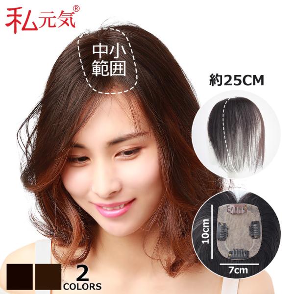 【商品のご紹介】高級人毛を使用した、地肌風総手植えによるさらに自然でリアルな頭頂部を実現した部分ウィッグです。髪の毛の結び目が表に出ず、限りなく自然に仕上がり、コテやドライヤーを使ってスタイリングも自由自在。 分け目も自由に変えられ、近くで...