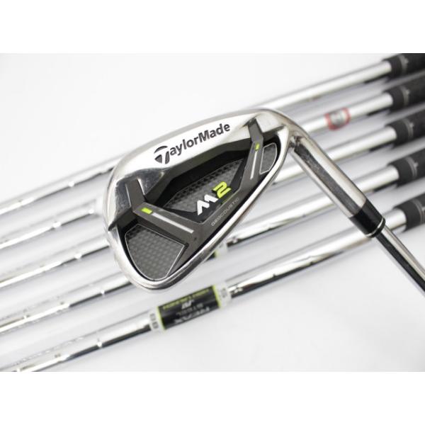 ■種別：アイアンセット　■メーカー：テーラーメイド■モデル：M2 2017　■シャフト：REAX88HLbyFST(US) 6本組■フレックス：S　■ロフト：21.5■本数：6　■番手：5-9 P■長さ：38.25　■クラブ重量：391■ラ...