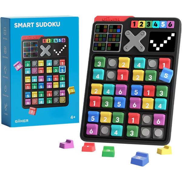 ブランド名GiiKER英語名SMART NUMBER PLACE内容ボード、ピース36個、プラスチックカバー1個、パズルエリア変更カバー1個、取扱説明書（日本語）ボードサイズ14 × 20.5 × 3 cm箱サイズ15 × 22 × 5.8...