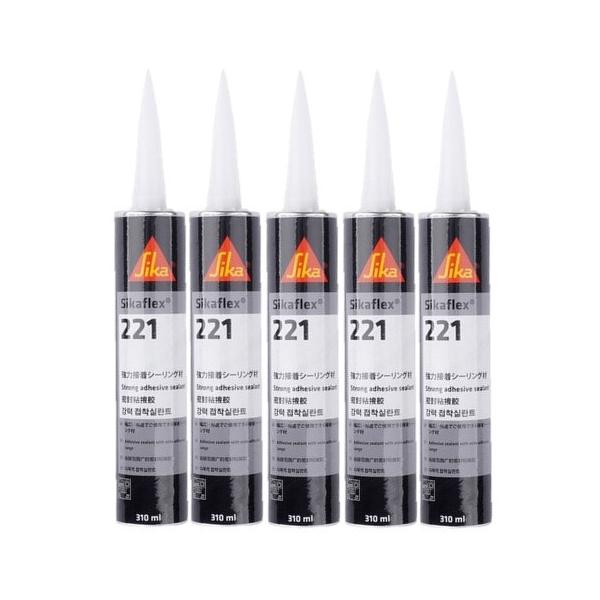Sikaflex-221 は、金属、金属プライマー、2成分形塗装面、セラミックス系材料、樹脂などの多種多様な被着材に良好な接着をする多目的1成分形ポリウレタン系接着剤/シーリング材です。恒久的な弾性シールに適しています。   特長・多種多様...