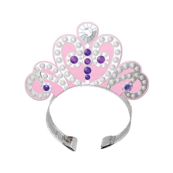 ちいさなプリンセス ソフィアのペーパーティアラです。誕生会やパーティーの小物にぴったり。紙製なので基本的には使い捨てです。4枚入り。
