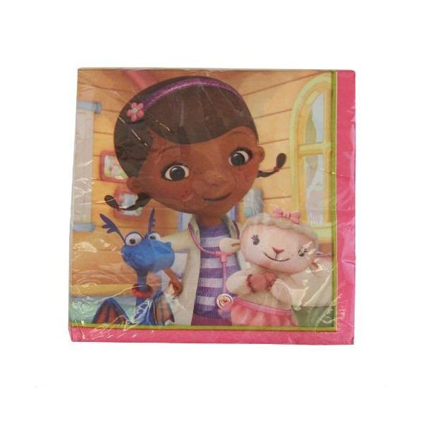 ドックはおもちゃドクターの紙ナプキン16枚入りです。お誕生日やクリスマスなどパーティにぴったり☆アメリカからの輸入品です。大きさ約タテヨコ33cm素材：紙