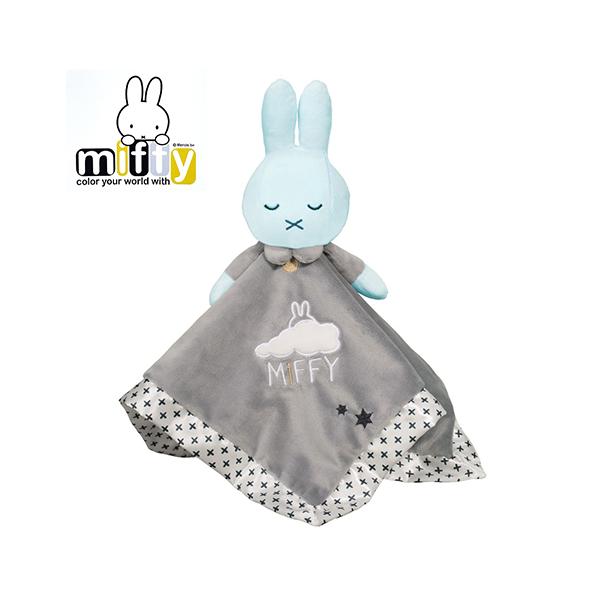 ミッフィーのかわいいスナグラー。贅沢な柔らかな素材と洗練されたカラー 。淡いブルー、グレー、ゴールドの色合い、柔らかな質感は赤ちゃんの感覚を引き付け、喜ばせます。幼児に安全な刺繍のディテールがミッフィーの眠そうな表情を演出し、遊び心のあるイ...