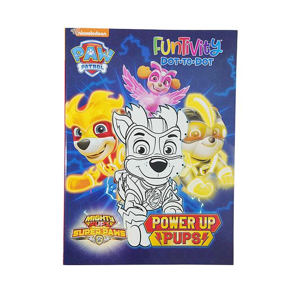 アメリカからの輸入品☆パウ・パトロール、マイティ・パップスのファンティビティー DOT・TO・DOT です。塗り絵や数字を順番に線でつないでイラストを完成さる点結び、数字のスペルの練習など盛りだくさん。切り取り線付きなので、使いたい分だけ切...