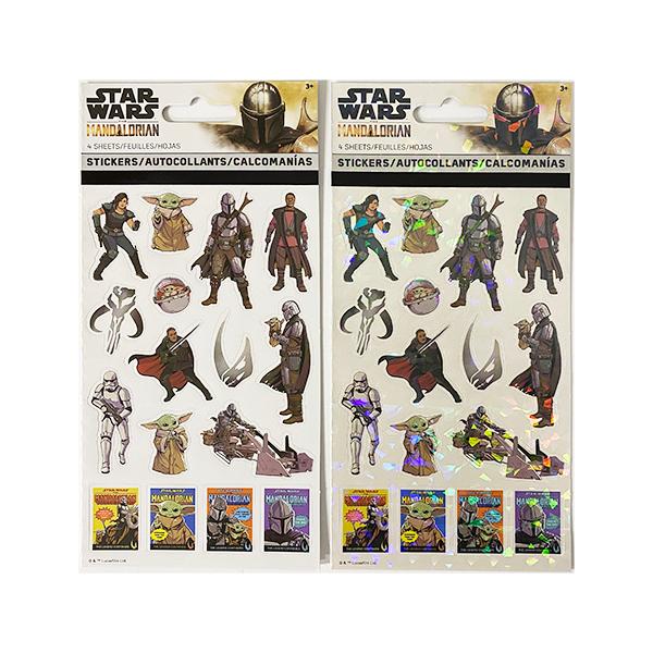 スターウォーズのシールセットです☆柄は2柄！ノーマルバージョンとホログラムバージョンで計4シート入っています。お友だちとシェアしたり、ごほうびシールとしてもおすすめです♪■パッケージサイズ：約タテ21×ヨコ10.5cm■シートサイズ：約タテ...